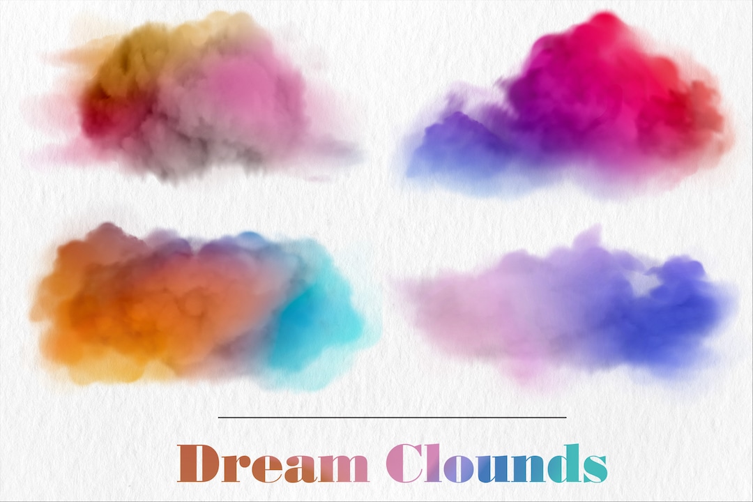 Dream Clouds Overlays in PNG Format, Photoshop Overlays, Design ...