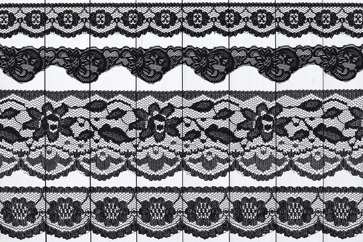 Black Lace Borders Clipart Floral Lace Borders Black Borders - Etsy