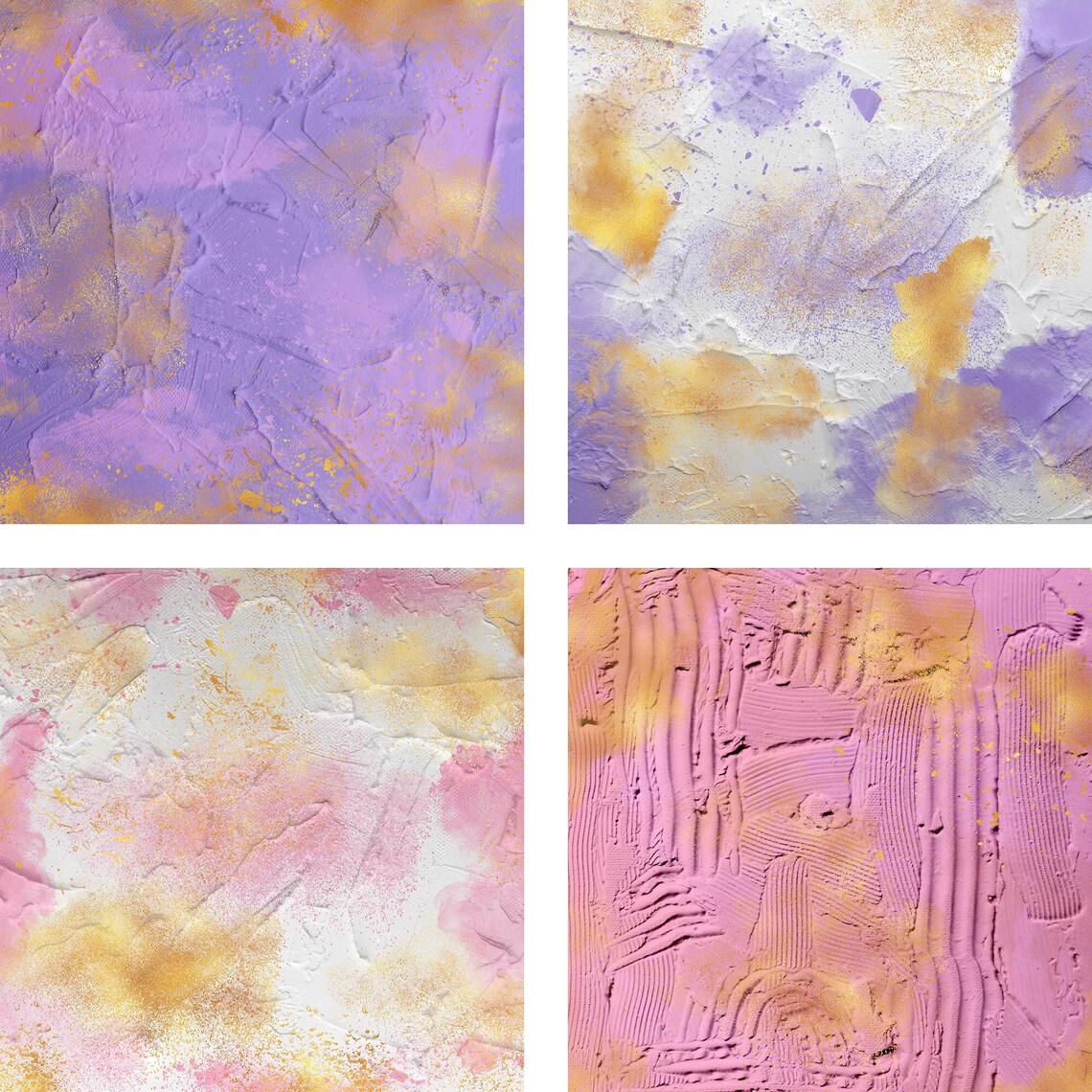 Gold Dust & Powder Digital Paper, Abstract Paint, Texture Pack ...