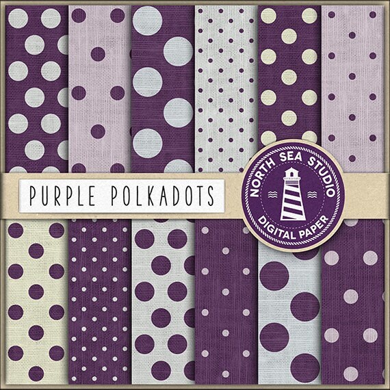 Linen Polkadots Digital Paper Pack Scrapbook Paper - Etsy