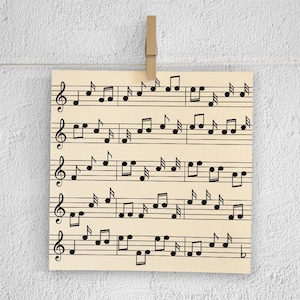 Sing It, Music Digital Paper, Music Sheet Paper, Musical Themed ...