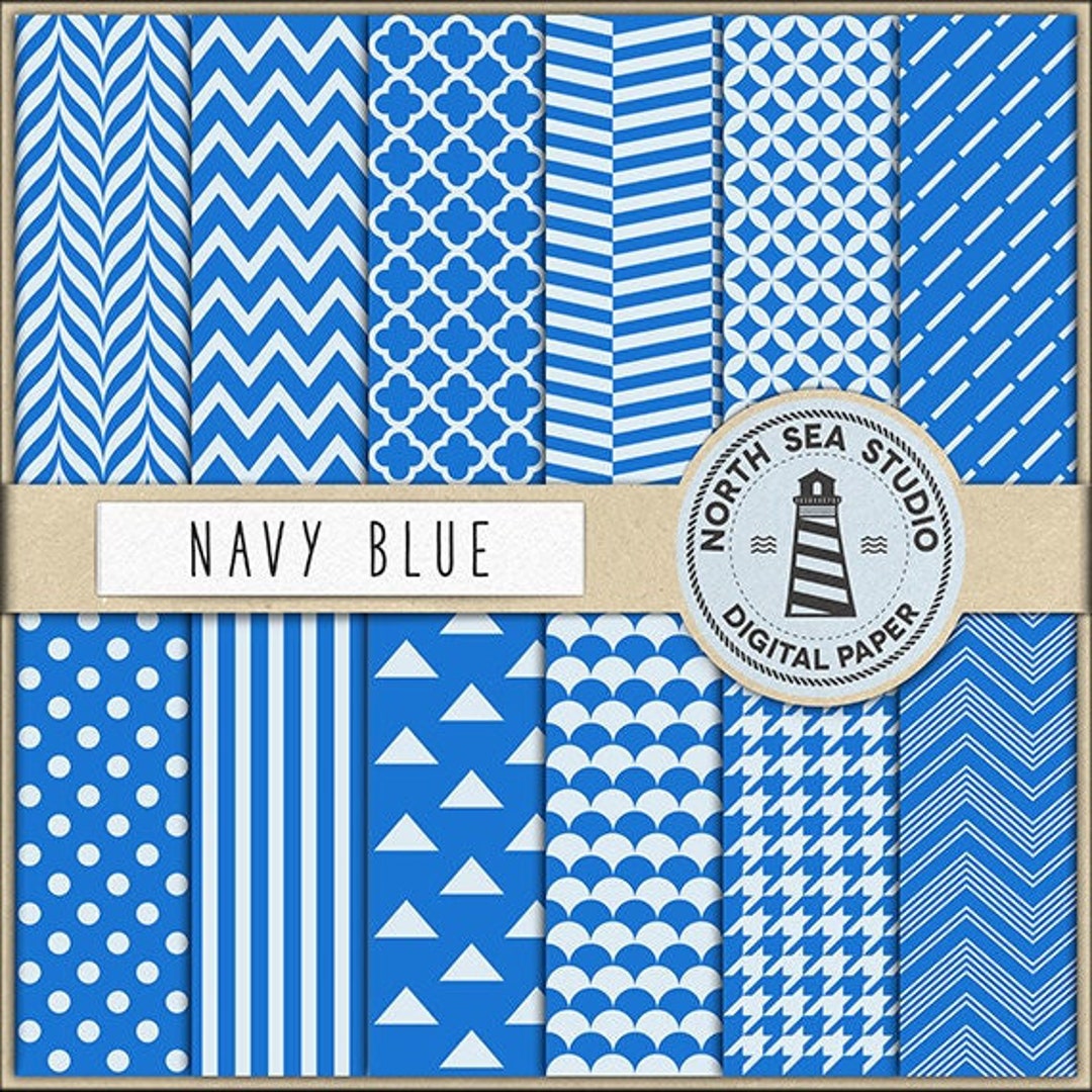 Blue Digital Paper Blue Paper Blue Backgrounds Digital Scrapbooking 12 ...
