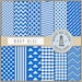Blue Digital Paper Blue Paper Blue Backgrounds Digital - Etsy