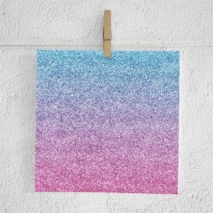 Gradient Glitter Digital Paper, Ombre Glitter Backgrounds, Metallic ...