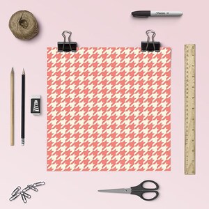 Pastel Houndstooth Digital Paper Pack | Scrapbook Paper | Printable ...
