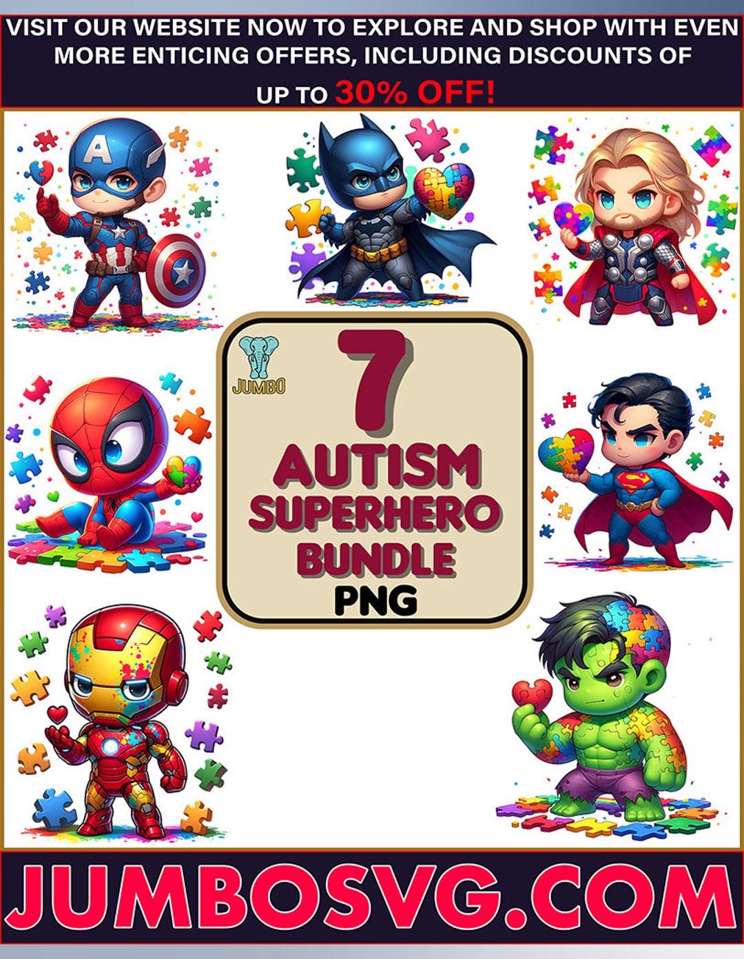7 Autism Superhero Png Bundle, Autism Awareness Day Png, Super Autism ...