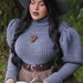 Victorian Leg O' Mutton Sleeve Sweater: Hand Knit Vegan Wool ...