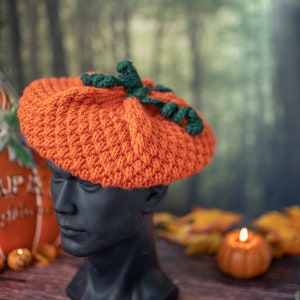 Pumpkin Hat Beret Fairy Witch Autumn Halloween Winter - Etsy UK