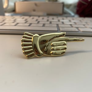 Pointing Hand 3D Enamel Pin Wizarding Pin Collection Mr - Etsy