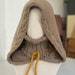 PATTERN Magical Hood SPANISH Sorcery Oatmeal Vegan Wool Witch Hat ...