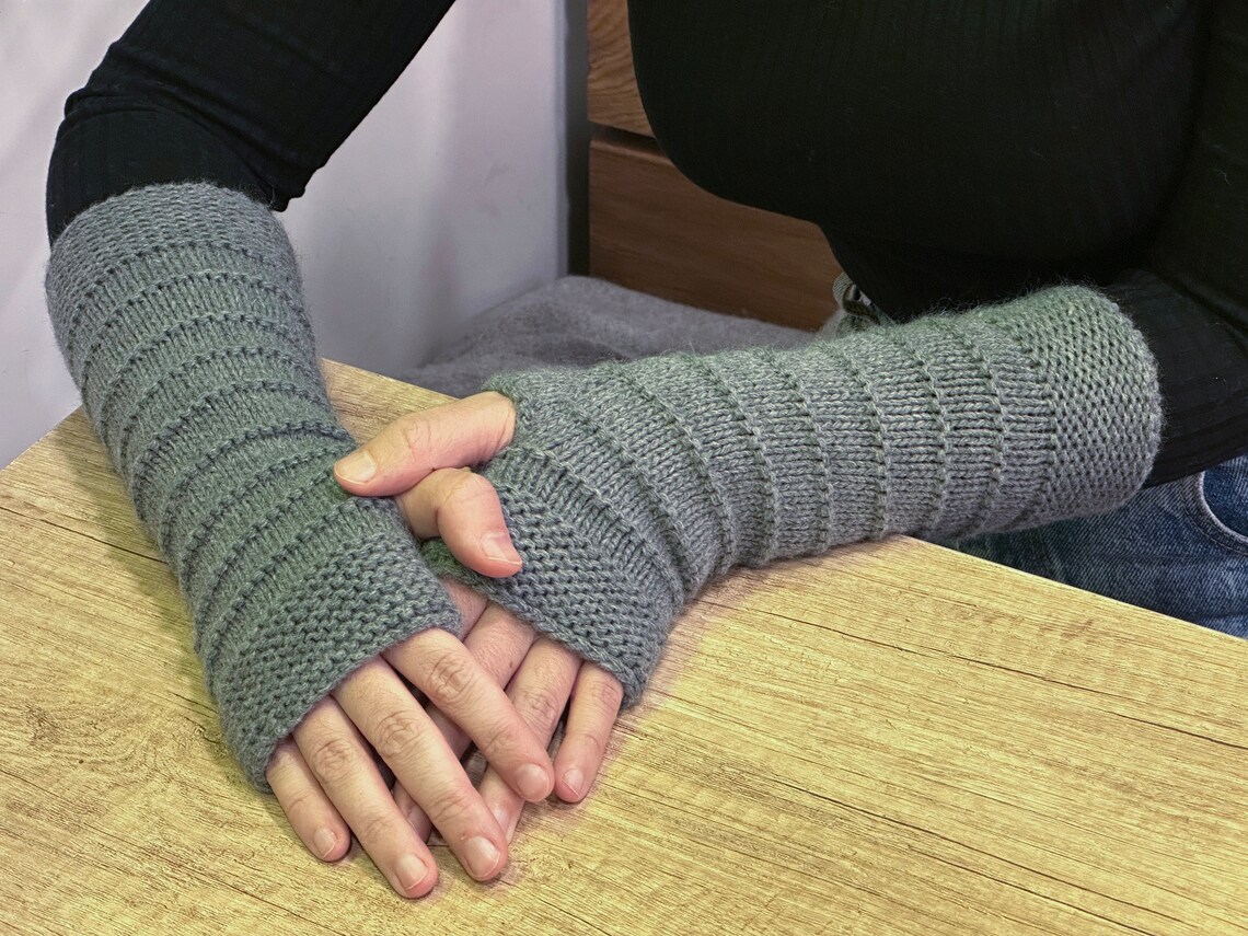 Fingerless Mitts Inspired in Outlander Mrs Fitz - Cottagecore Knitted ...