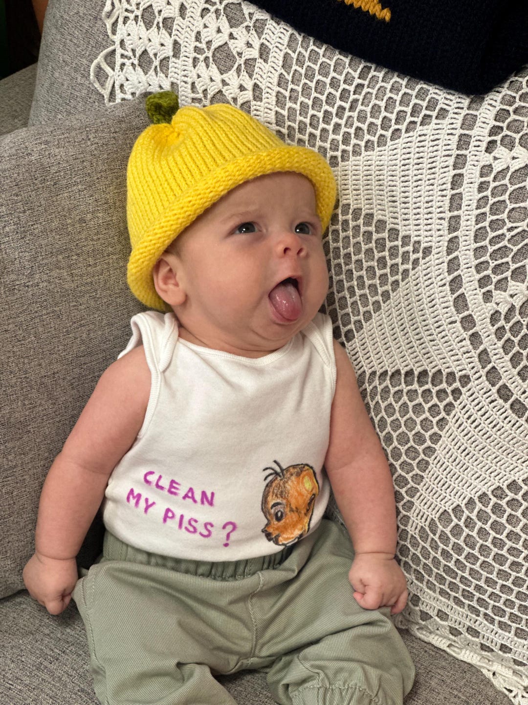 Fruit Baby Knitted Hat - Lemon Pumpkin Radish Acorn - Etsy