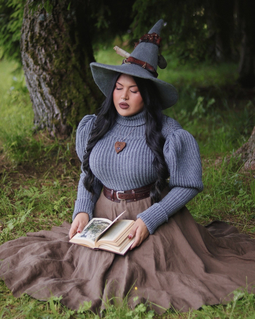 Victorian Leg O' Mutton Sleeve Sweater: Hand Knit Vegan Wool ...
