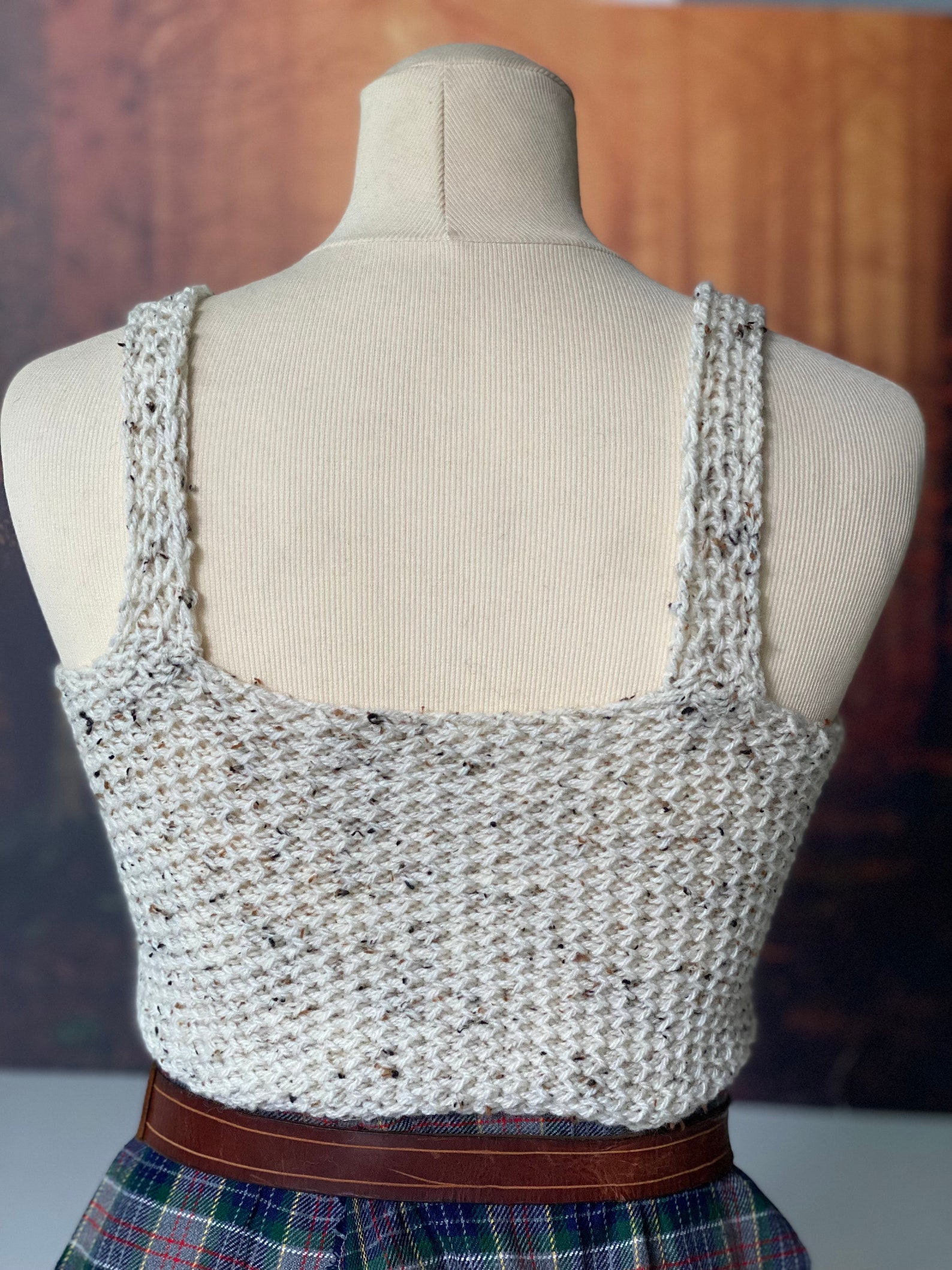 Cottagecore White Tweed Corset Outlander Handknitted Vest Fairytale ...