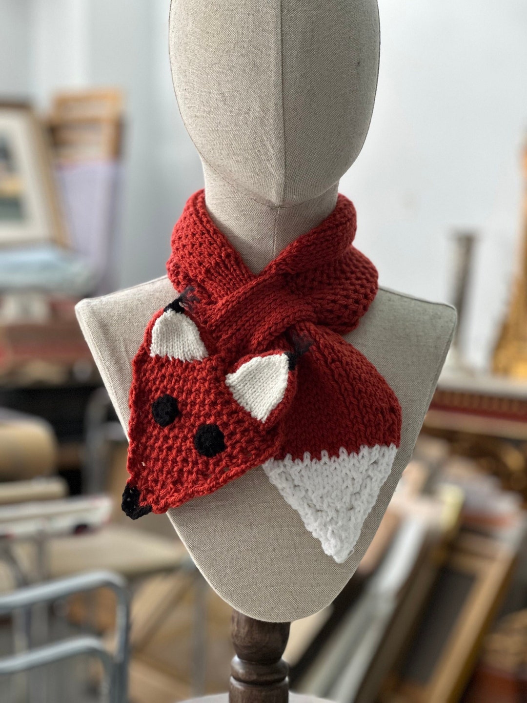 Handmade Fox Ascot Scarf - Cottagecore Fairecore Rennaisance Faire ...