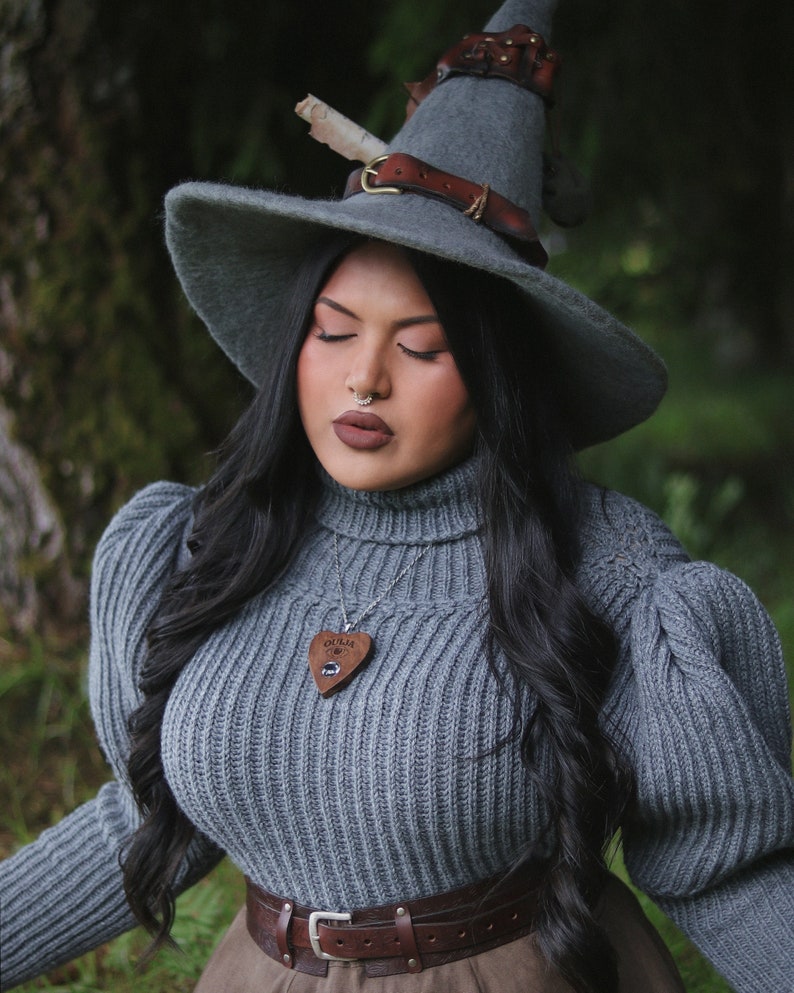 Victorian Leg O' Mutton Sleeve Sweater: Hand Knit Vegan Wool ...