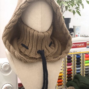 PATTERN Magical Hood SPANISH Sorcery Oatmeal Vegan Wool Witch Hat ...