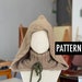 PATTERN Magical Hood ENGLISH Sorcery Witch Hat Wizard Druid Cowl ...