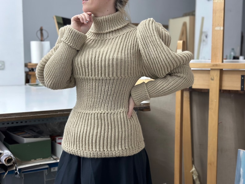 Victorian Ladies Sweater 1897 Leg of Mutton Cycling Jumper - Etsy