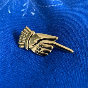Pointing Hand 3D Enamel Pin Wizarding Pin Collection Mr - Etsy