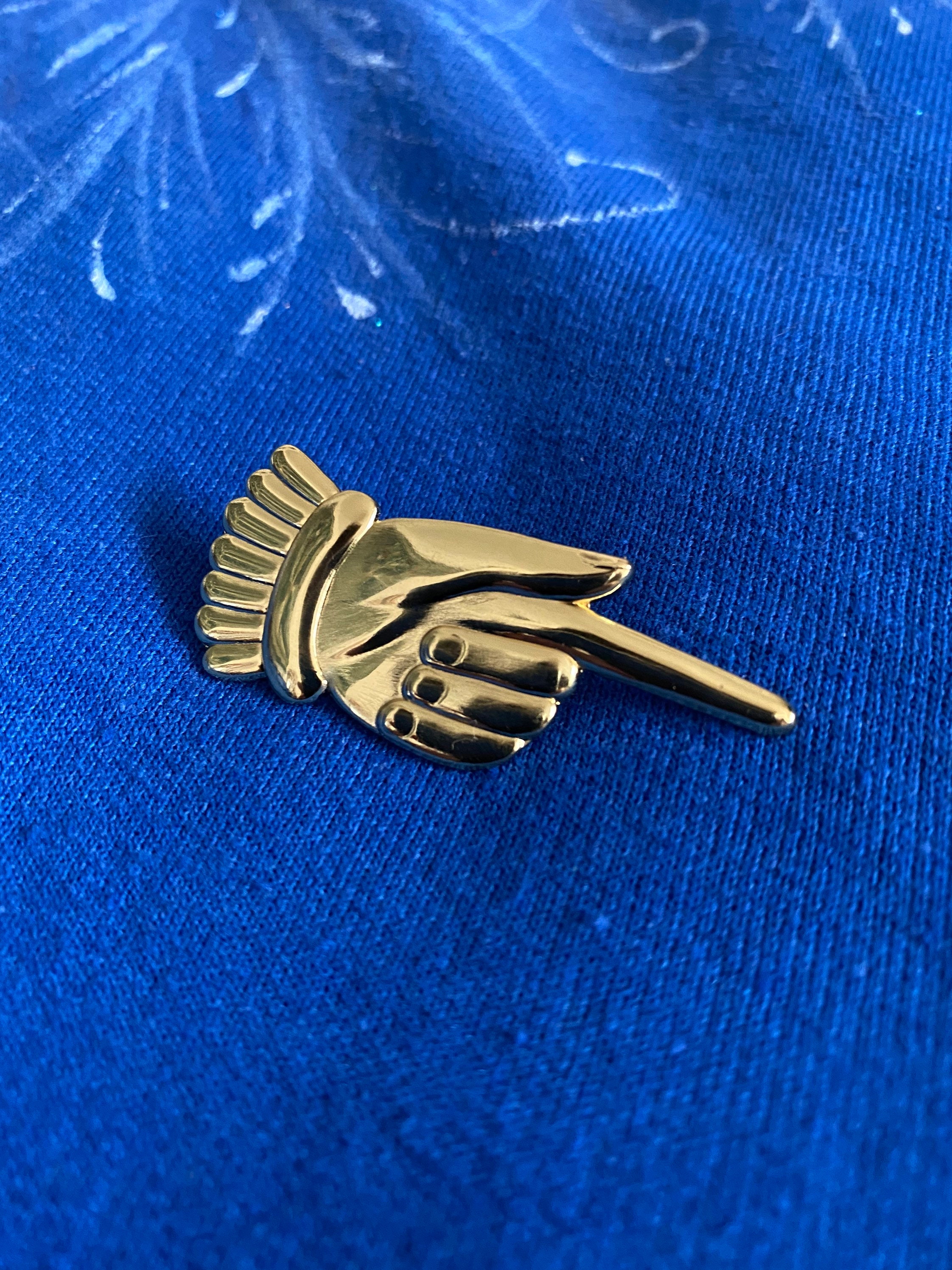 Pointing Hand 3D Enamel Pin Wizarding Pin Collection Mr - Etsy