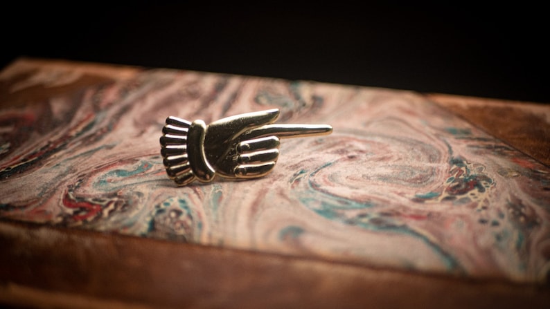 Pointing Hand 3D Enamel Pin Wizarding Pin Collection Mr - Etsy