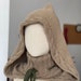 PATTERN Magical Hood SPANISH Sorcery Oatmeal Vegan Wool Witch Hat ...