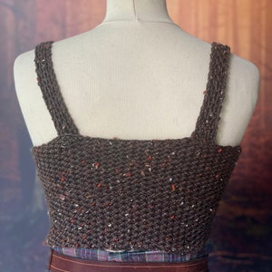 Cottagecore Brown Tweed Corset Outlander Handknitted Vest Fairytale ...