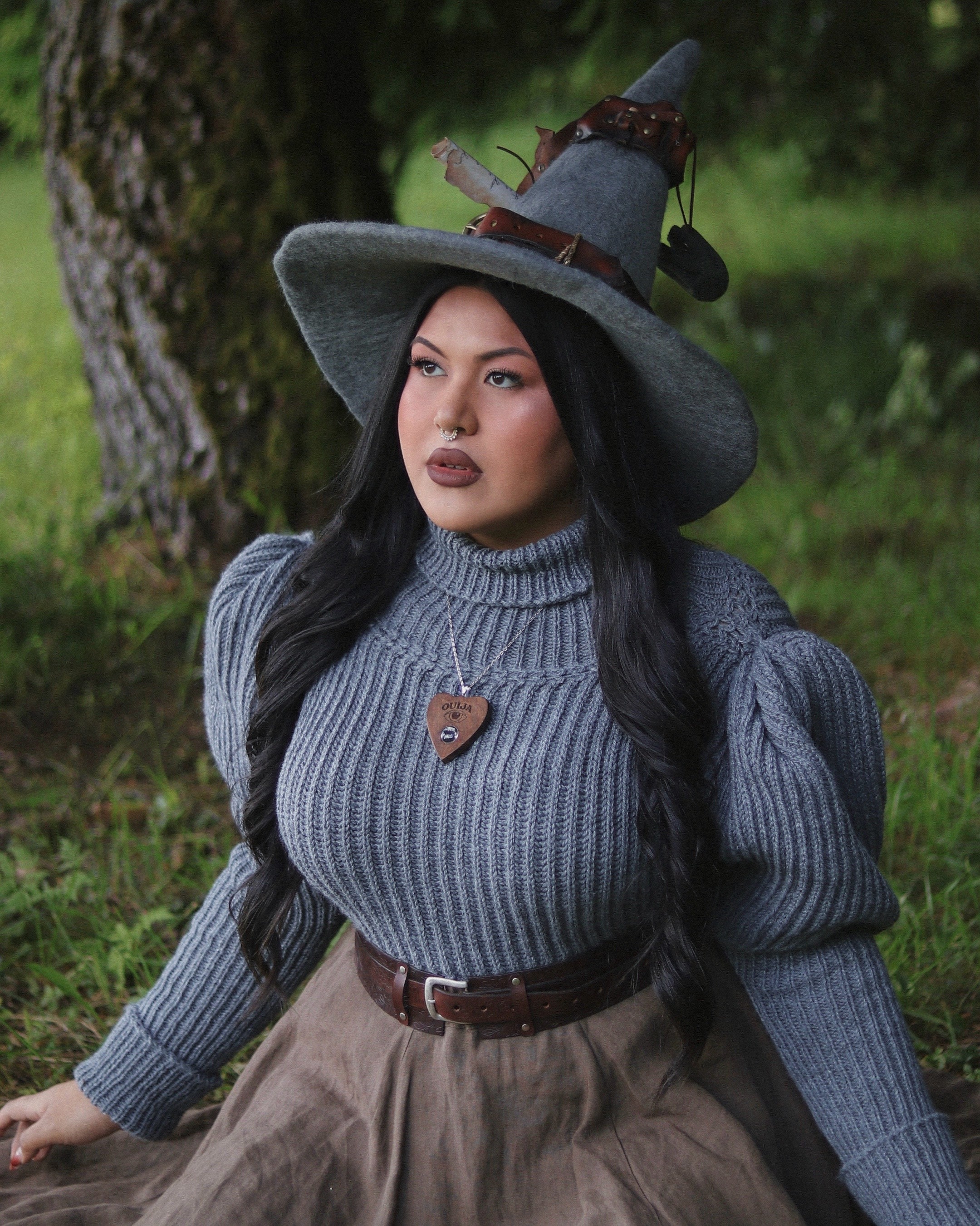 Victorian Leg O' Mutton Sleeve Sweater: Hand Knit Vegan Wool ...