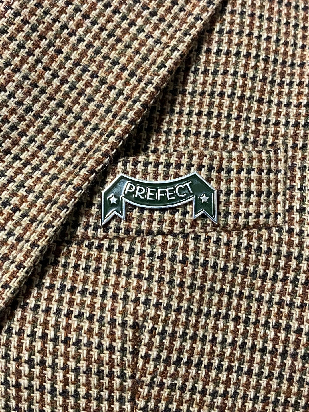 Prefect Vintage Enamel Pin Green and Silver Wizarding - Etsy Australia