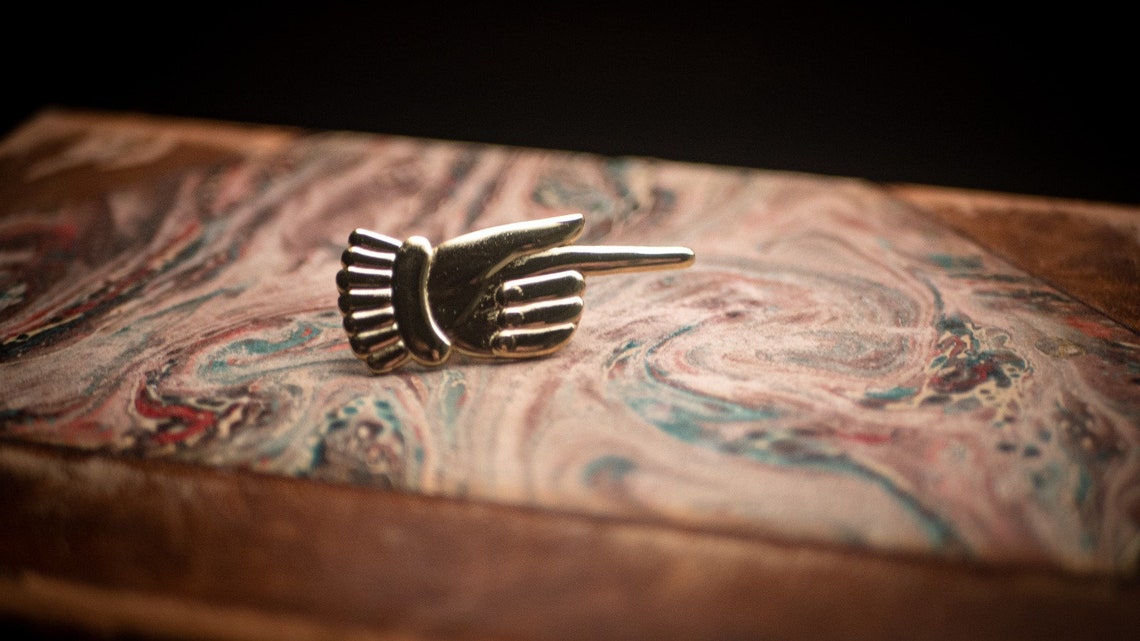 Pointing Hand 3D Enamel Pin Wizarding Pin Collection Mr - Etsy