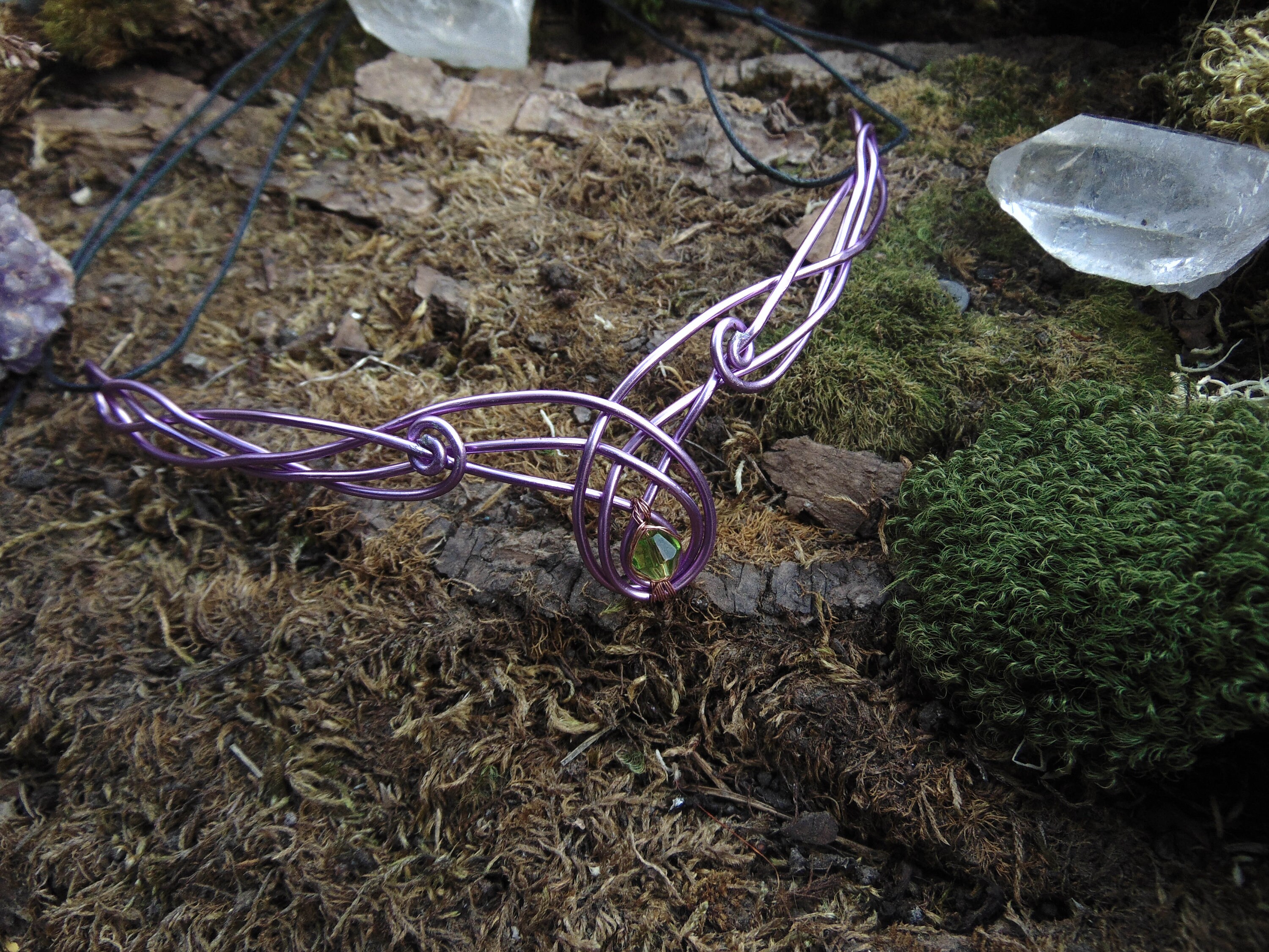 Elvish crown elven purple aluminium elven circlet elvish | Etsy