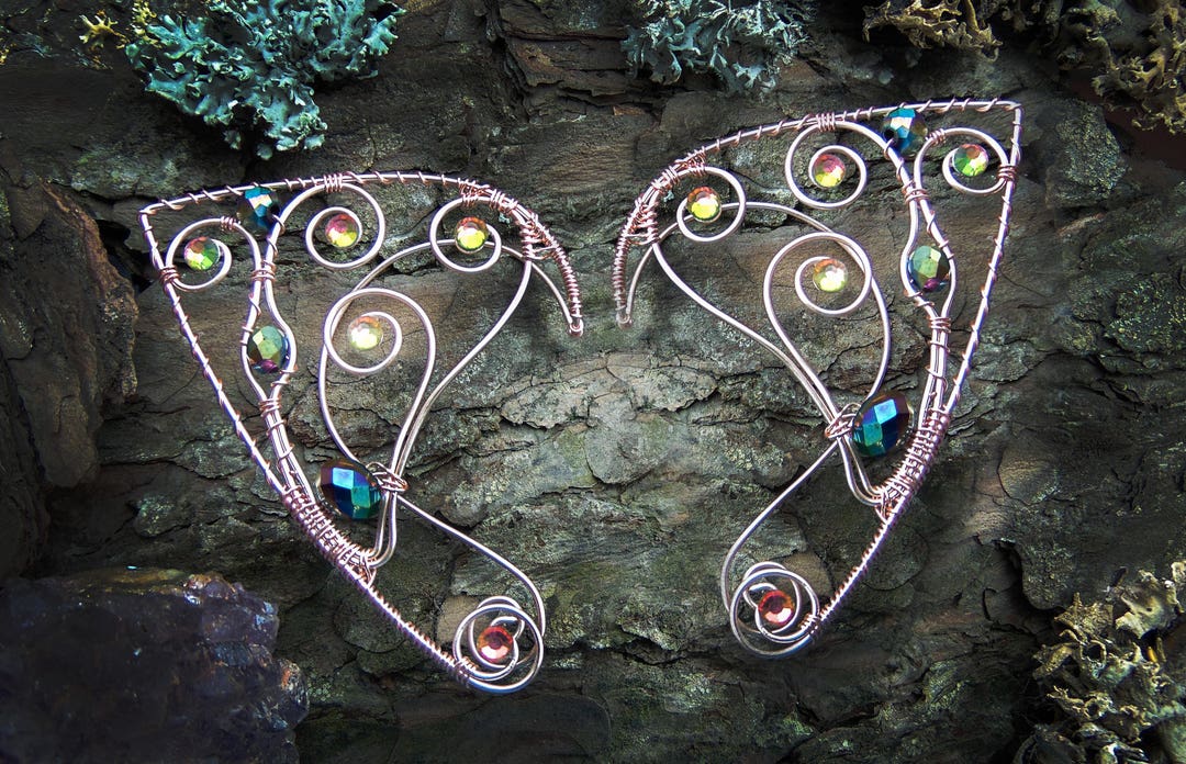 Elf Ears, Fantasy Elf Ear Cuffs, Elven Ear Earrings, Elvish Ears, Green ...