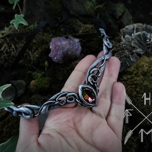 Elvish Crown, Silver Elven Circlet, Forest Goddess Headdress, Elven ...