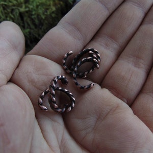 Copper Viking Ear Cuff, Celtic No-piercing Earring, Dainty Norse ...