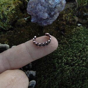 Copper Viking Ear Cuff, Celtic No-piercing Earring, Dainty Norse ...