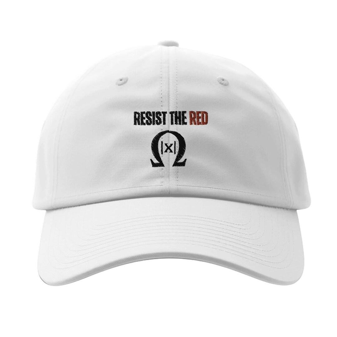 Omega Resistance Symbol, Resist the Red Anti Trump Baseball Cap ...