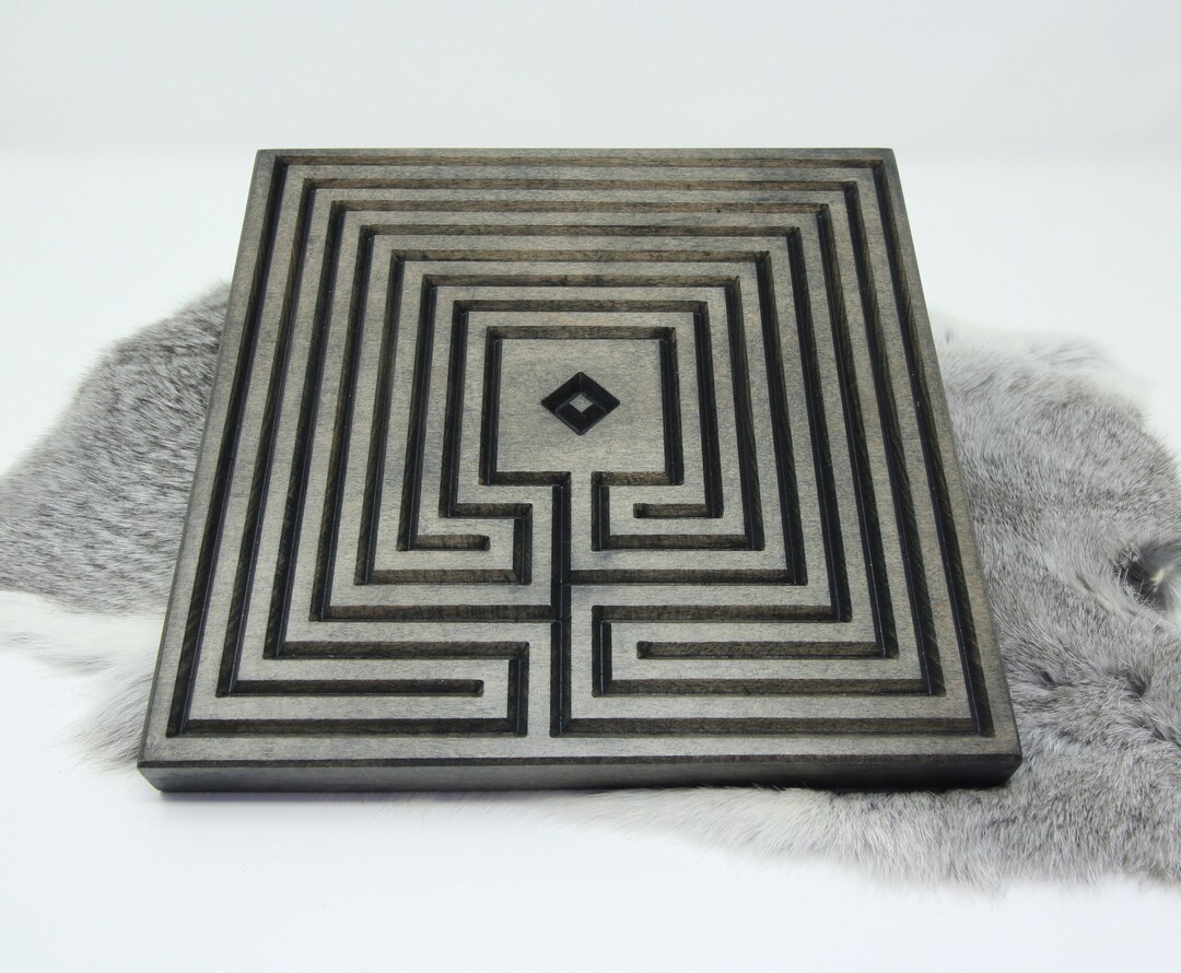 Wood Finger Labyrinth the Janus Nautical Compass Ltd Ed Square Medium ...