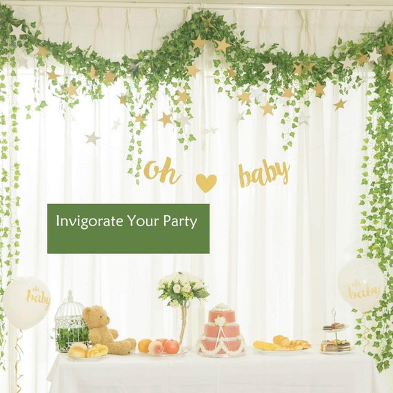 Fake Vines 12pcs 6.56FT Fake Ivy Leaves Artificial Ivy Green Hanging Plant Vine for Wedding Wall Decor Party Room Decor Indoor Outdoor Etsy