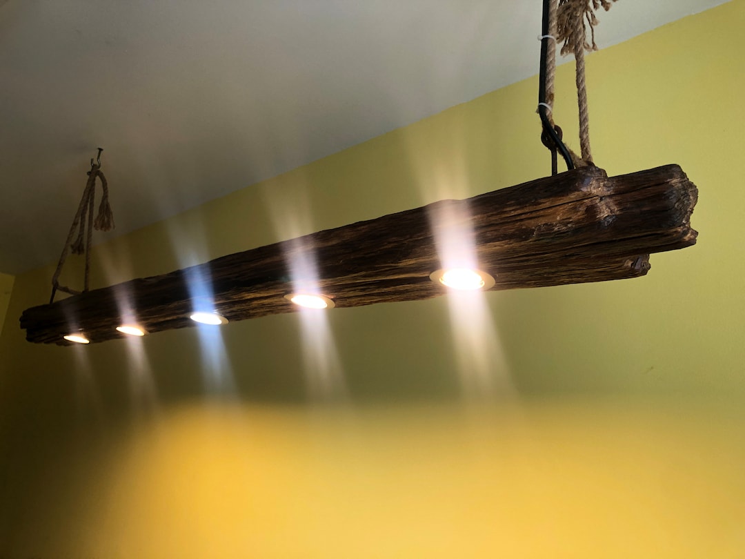 Wood Beam Light - Giant 24 Lb Weight 63 Inches Length - Made From ...
