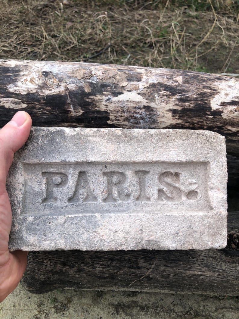 Antique "paris" Brick 1900s, Found in Abandoned Village House ...
