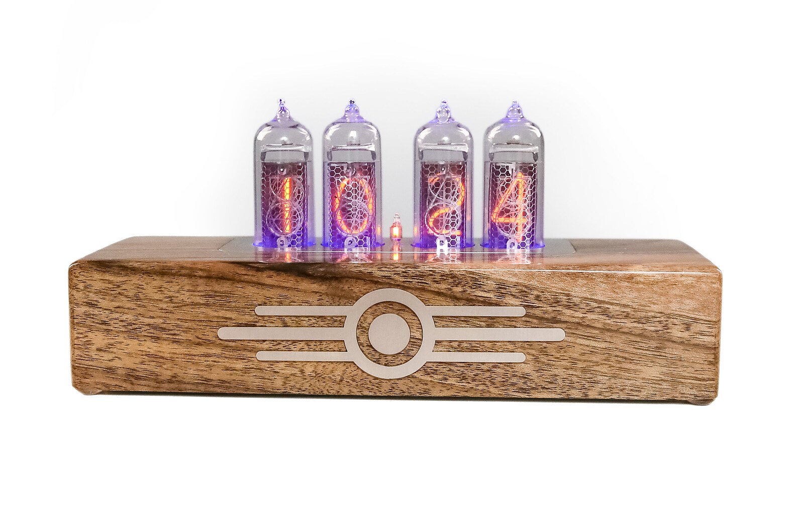 Solid Wood Nixie Tube Clock Made Using Vintage Soviet In-14 | Etsy