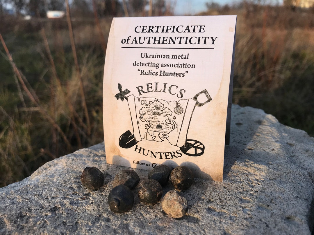 WW1 Original Gift Artillery Shell shrapnel Bullets balls Set of 5 Pcs ...