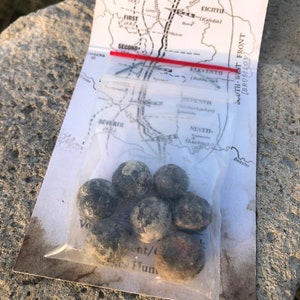 WW1 Original Gift Artillery Shell shrapnel Bullets balls Set of 5 Pcs ...