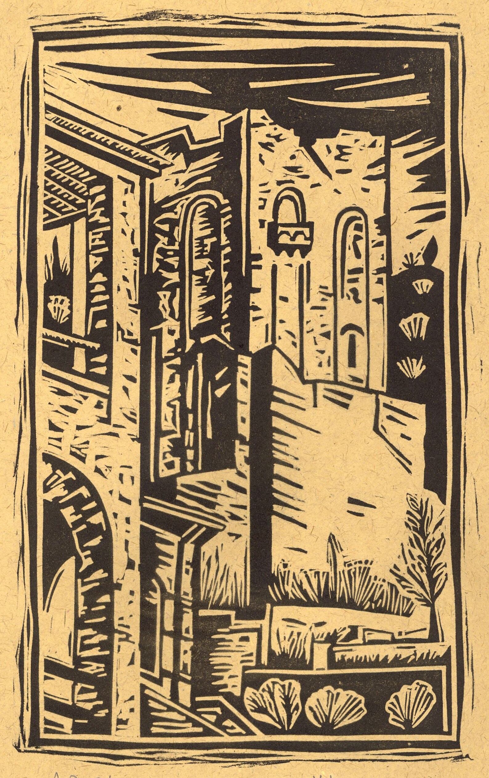 Linocut Portfolio of Iveron Monastery on Mount Athos Greece - Etsy