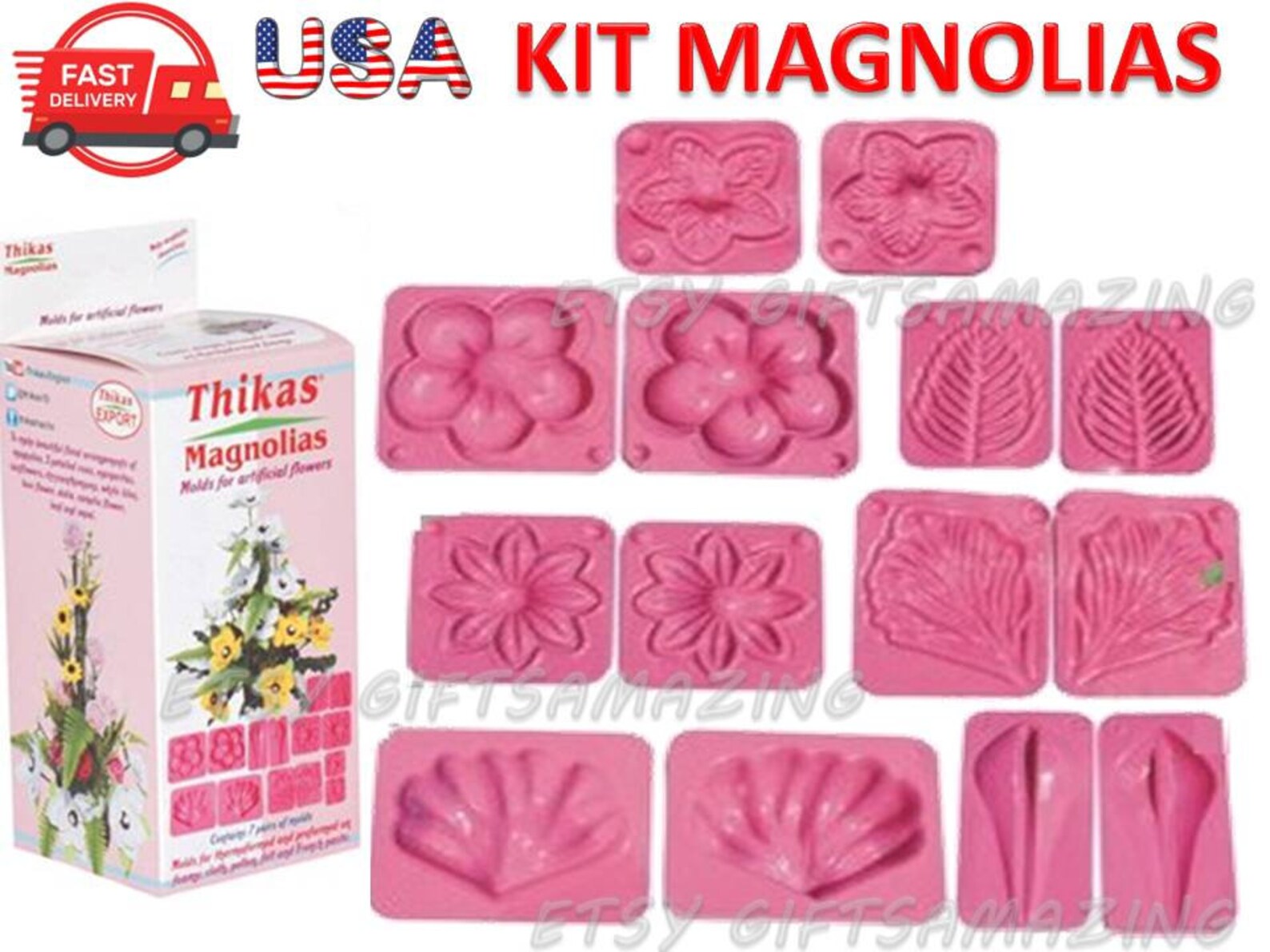 3D Molds for Flowers Kit Magnolias Plastic Mold for Eva Foam - Etsy