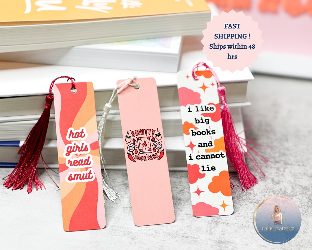 Spicy Bookmarks Set of 3 With Tassels for Smut Reader Bookmarks Gift ...