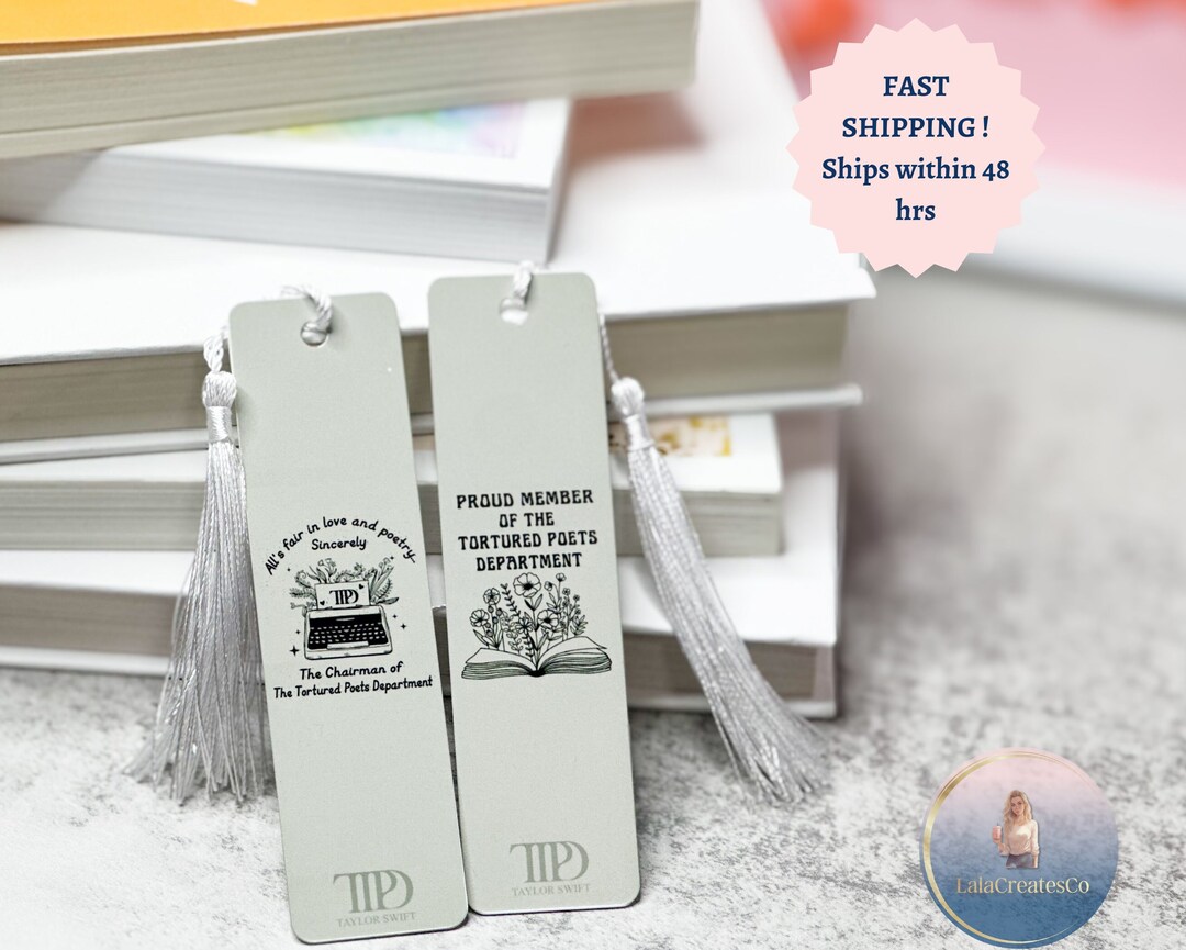 TTPD the Tortured Poets Department Inspired Bookmarks, Taylor Swift ...