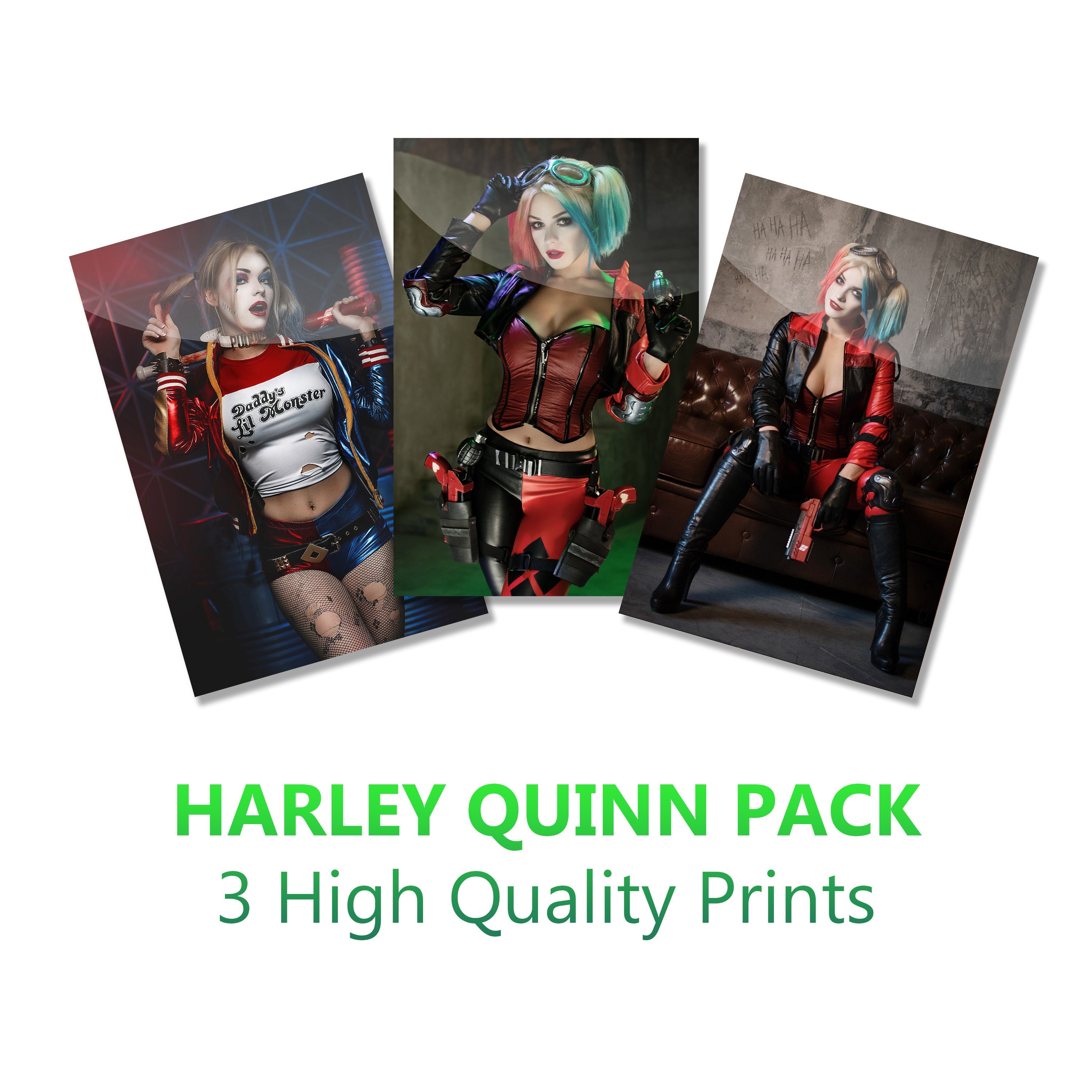 Harley Quinn Pack 3 HQ Signed Posters A4 or A3 Size | Etsy