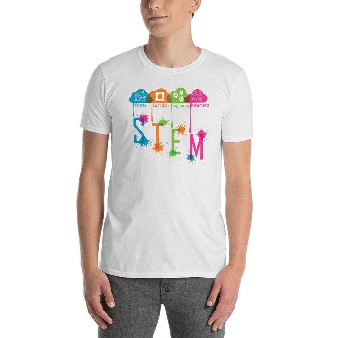 STEM T-shirt for Men: Science Technology Engineering Math T-shirt STEM ...